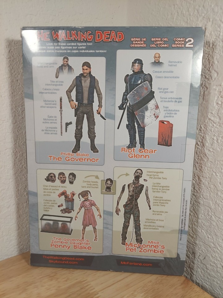 McFarlane Toys TWD Bloody B&W The Governor & Zombie Daughter Penny ...