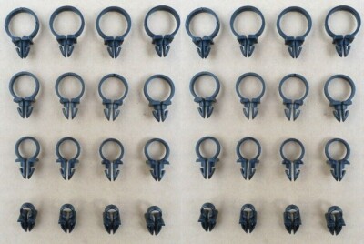 32 WIRE LOOM ROUTING RETAINERS! FOR OLD SCHOOL CLASSIC/VINTAGE VEHICLE ...