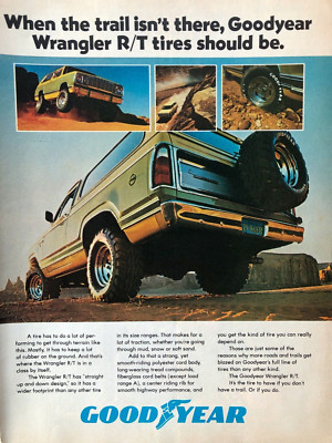 1977 Vintage Dodge Ramcharger Goodyear tires 4x4 original color ad D001 ...