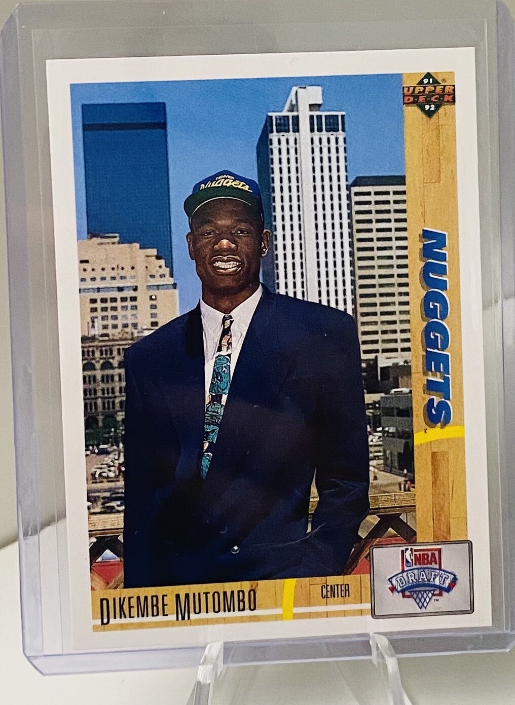 1992 Upper Deck Dikembe Mutombo RC #3 Denver Nuggets Rookie 🔥 | eBay