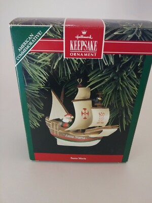 HALLMARK KEEPSAKE ORNAMENT, 1992 AMERICAN COMMEMORATIVE, SANTA MARIA | eBay