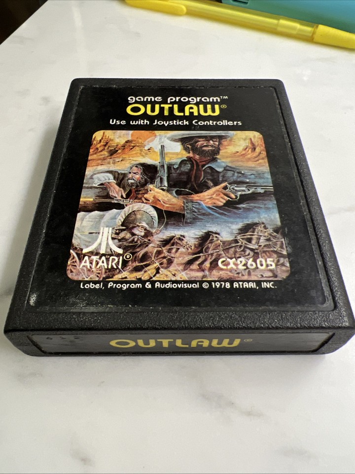 Outlaw (Atari 2600, 1978) tested and working | eBay