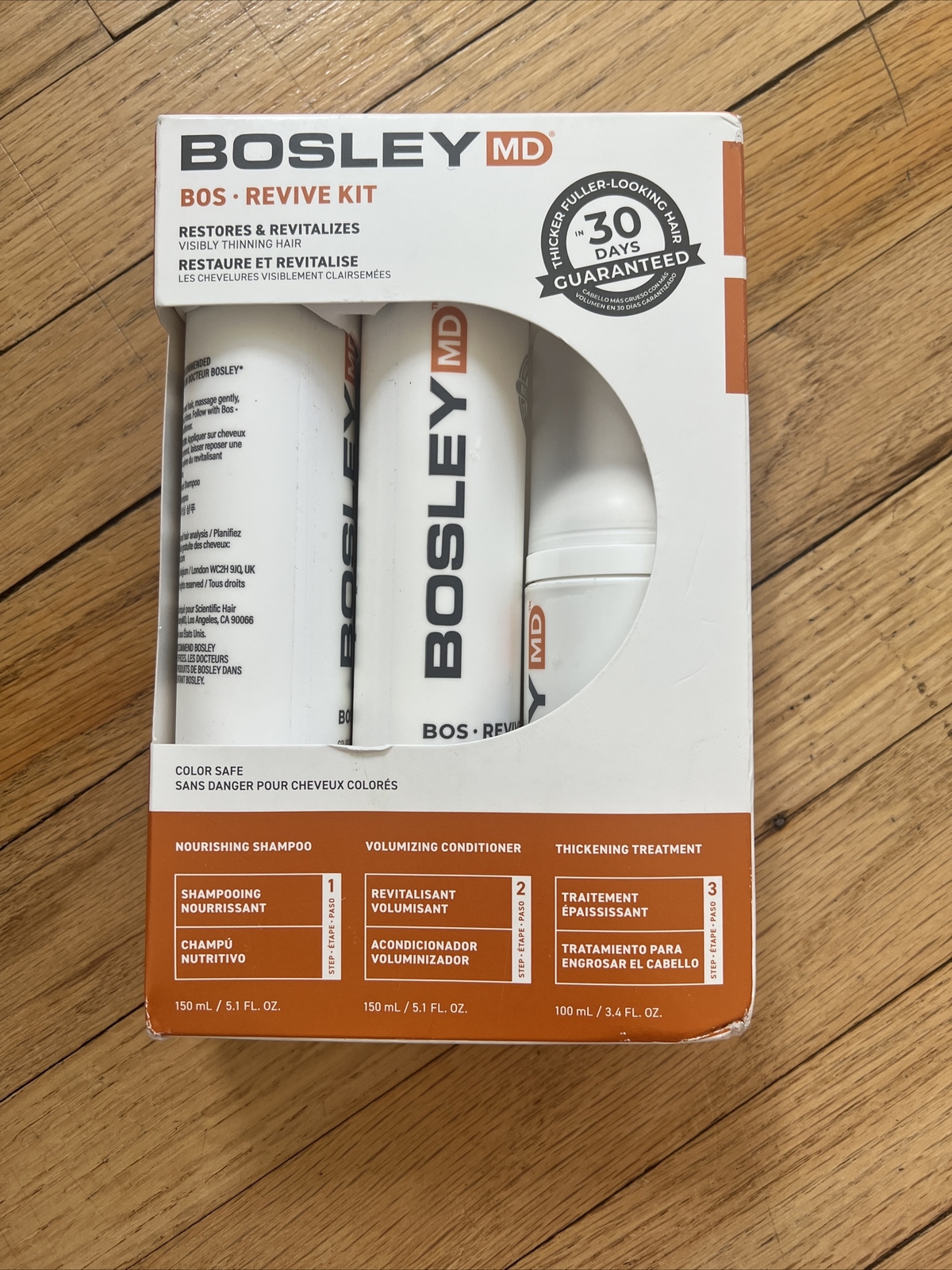 Bosley MD Bos Revive Kit Color Safe 30 Day Kit | eBay