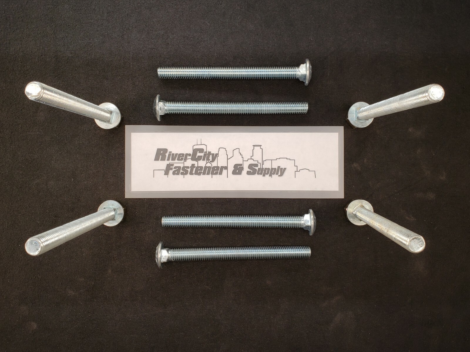 (25) 1/2-13x6 Carriage Bolt Zinc Plated Bolts 307A Steel 1/2x13x6 ...