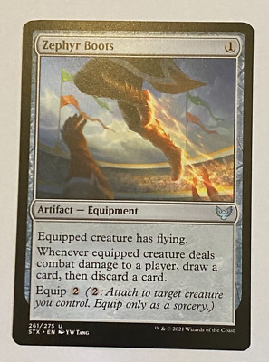 MTG STX Magic Strixhaven School of Mages Zephyr Boots - Uncommon | eBay