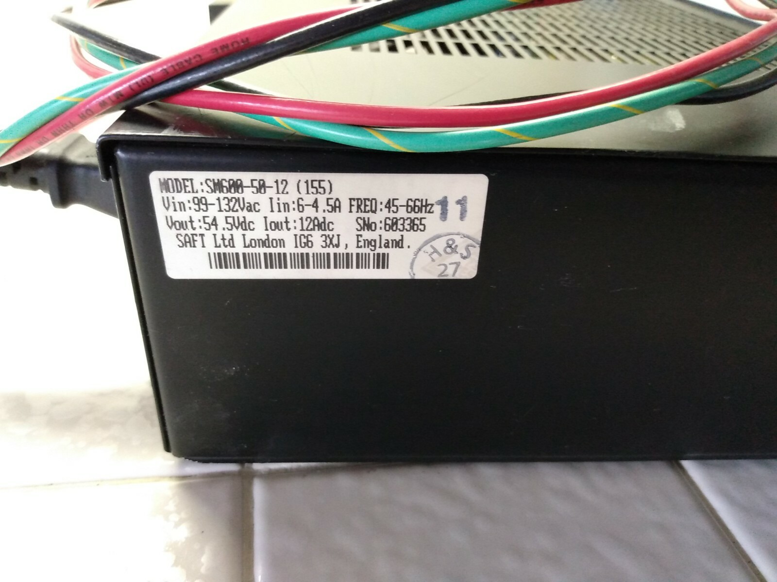 SM600 Harmer Simmons 110/220V Rectifier SM600-50-12 DC Power Supply | eBay