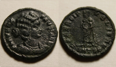 Empress Fausta wife Constantine 325AD Original ancient Roman coin Salus ...