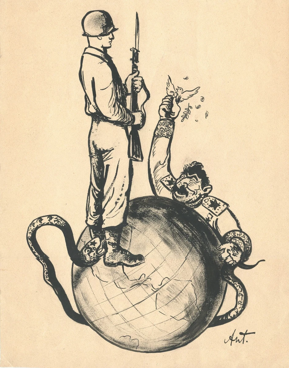 Cold War Political Cartoon Over