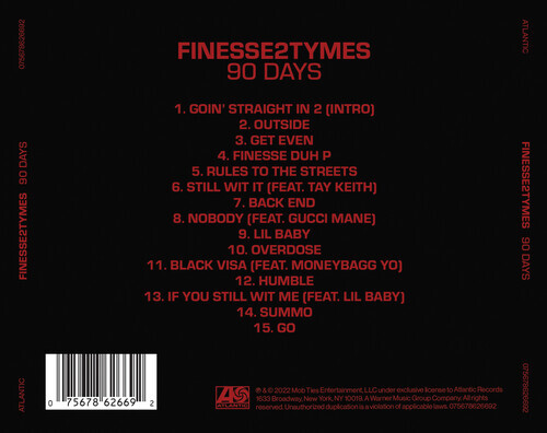 Finesse2tymes - 90 Days [New CD] Explicit, Alliance MOD 75678626692| eBay