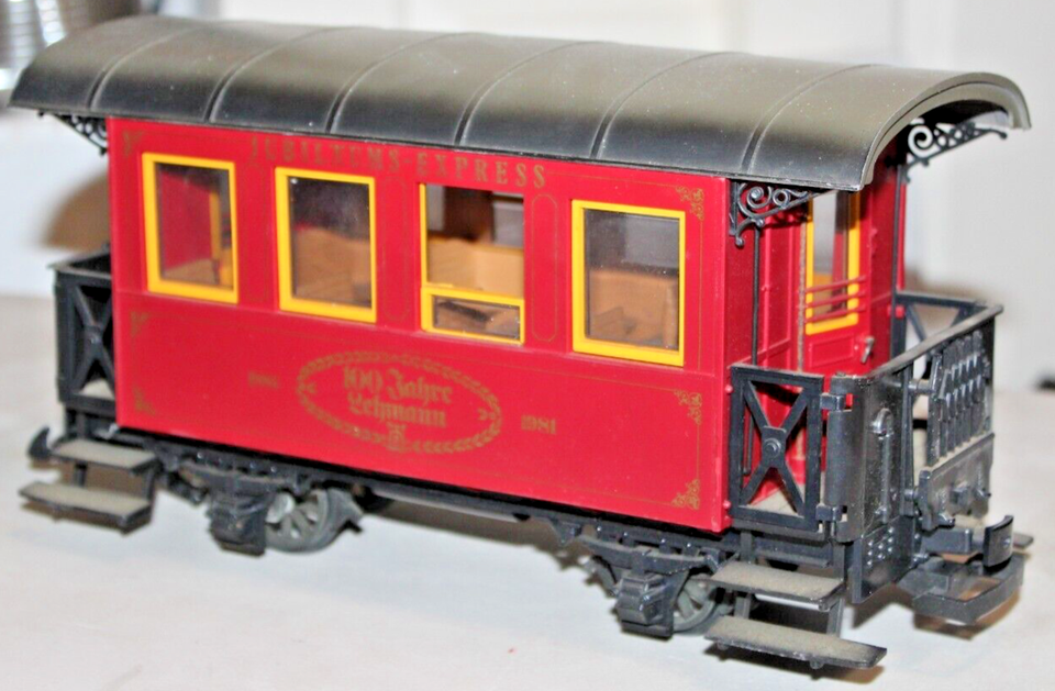 RARE 1981 Vintage LGB 100 YEAR LEHMANN ANNIVERSARY PASSENGER COACH~RED ...