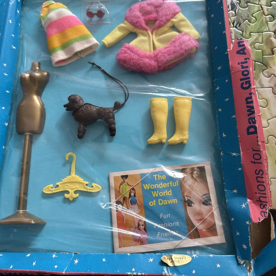 NEW IN BOX Topper Dawn Doll Outfit 0818 Huggly Snuggly MOD 1969 | eBay