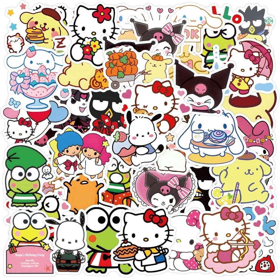 Sanrio Character Small Sticker One Sheet Japan #2586 | eBay