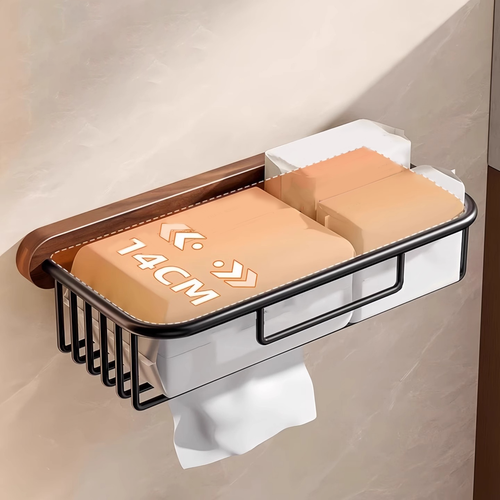 Wooden Tissue Box Holder with Aluminum Reinforcement for Long Term Use ...