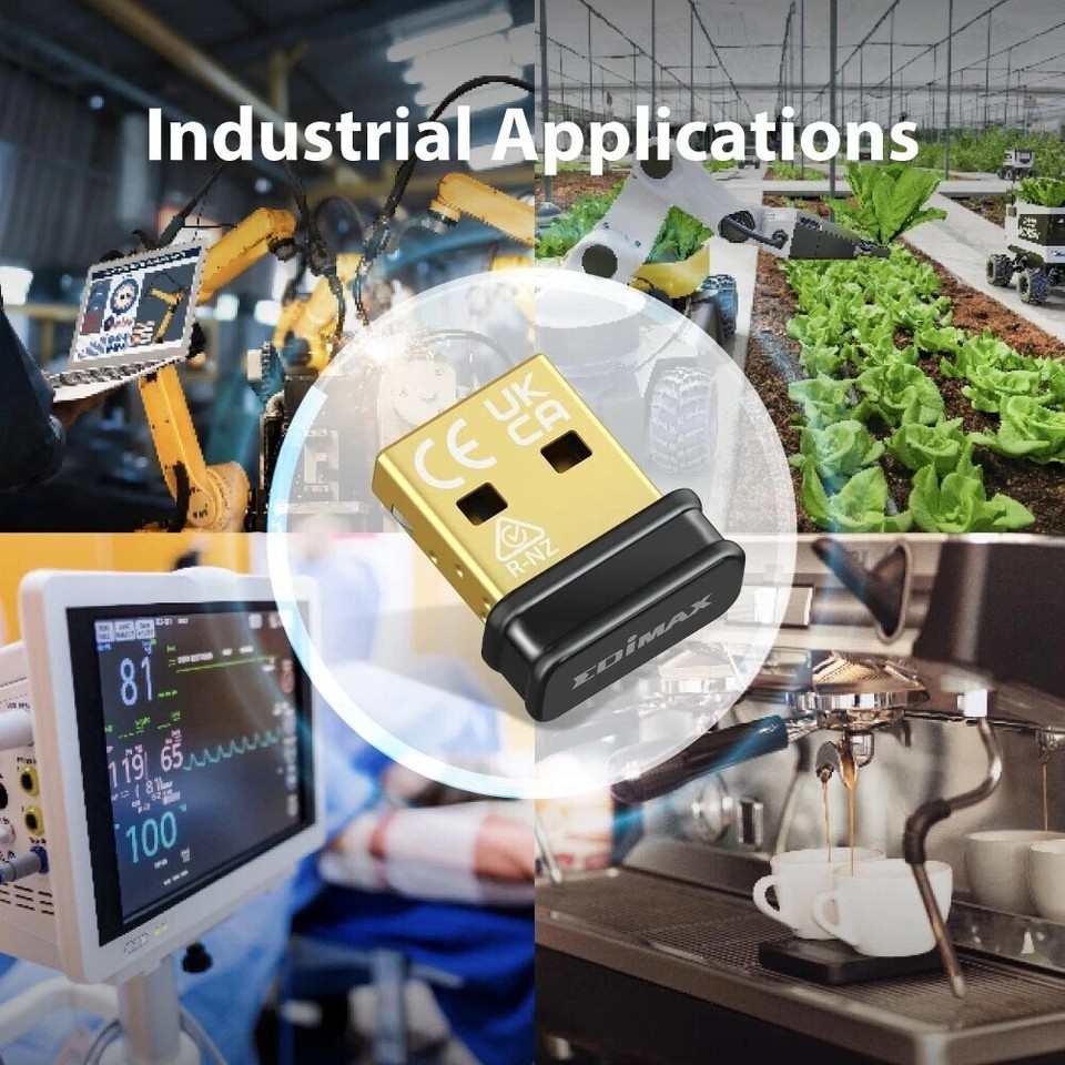 EDIMAX Wi-Fi 4 802.11n Adapter PC N150 Nano USB Adapter, 150Mbps EW ...