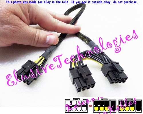 🔥 18" Asus ROG Thor 8-Pin to Dual (6+2) Pin PCI-E Power Supply Cable | eBay