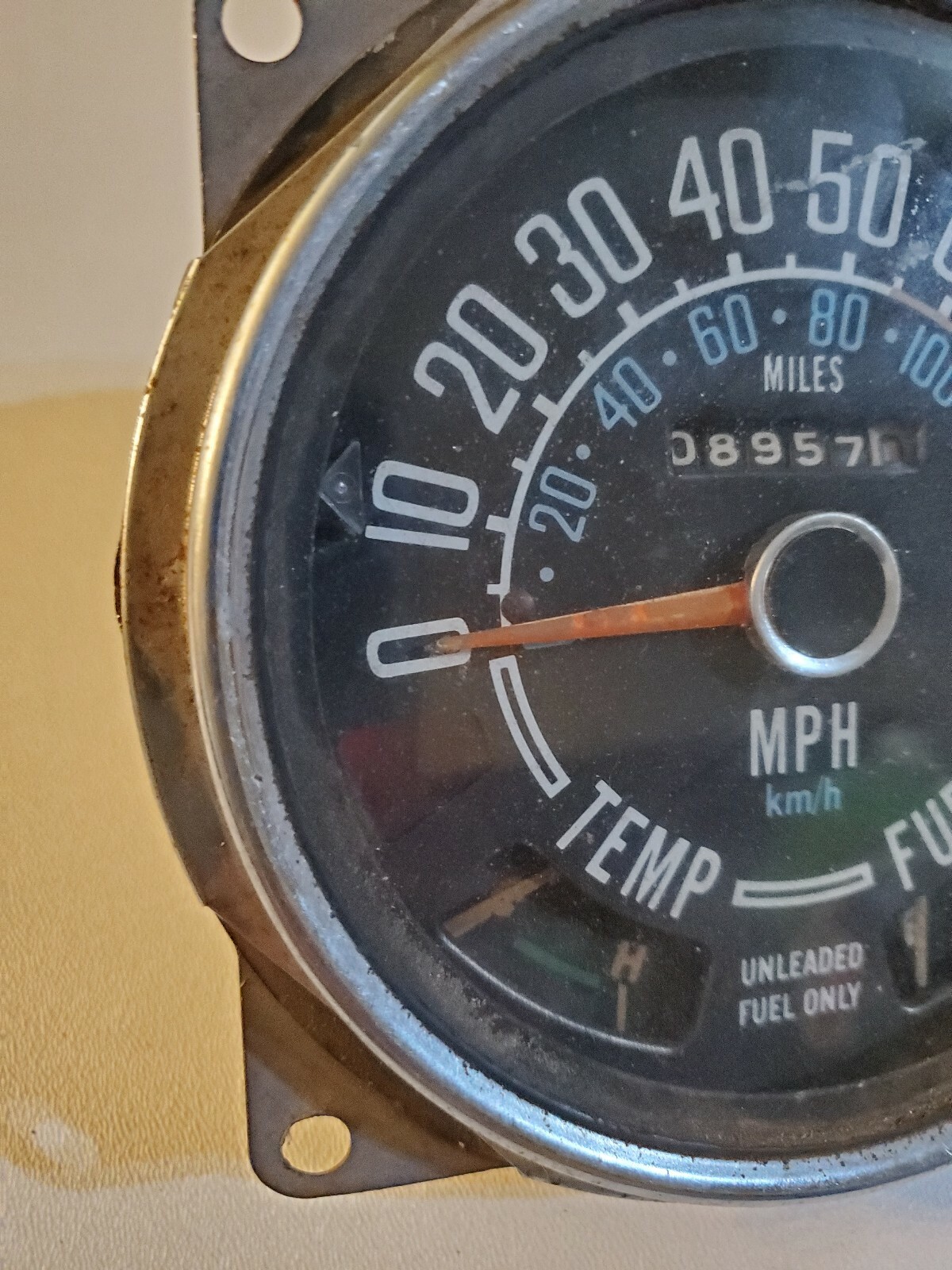 Vintage Jeep CJ Speedometer Instrument Cluster NO Gauges just Speedo ...