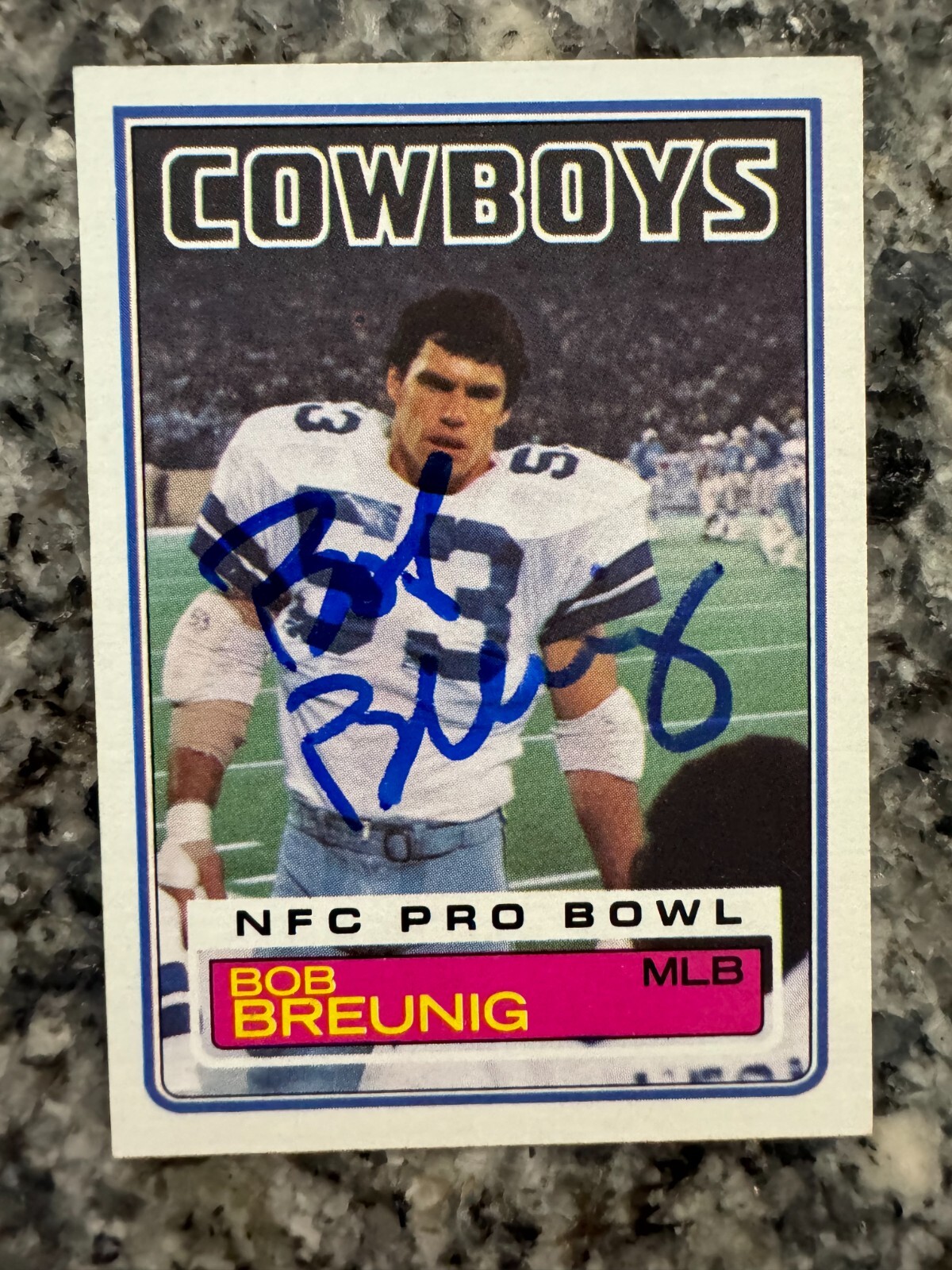 Bob Breunig Signed DALLAS COWBOYS Card 1983 Topps | eBay