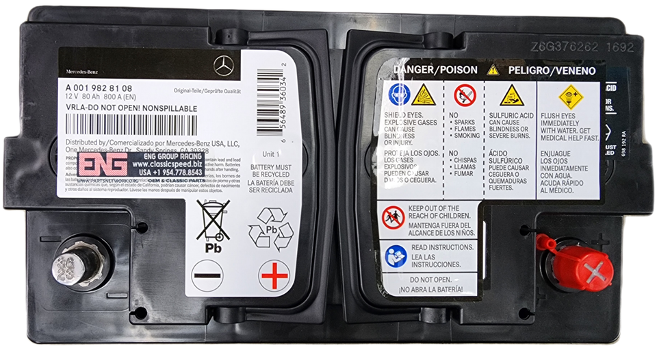 2023-2024 Mercedes-AMG Mercedes-Benz Primary Starter Battery | Genuine ...