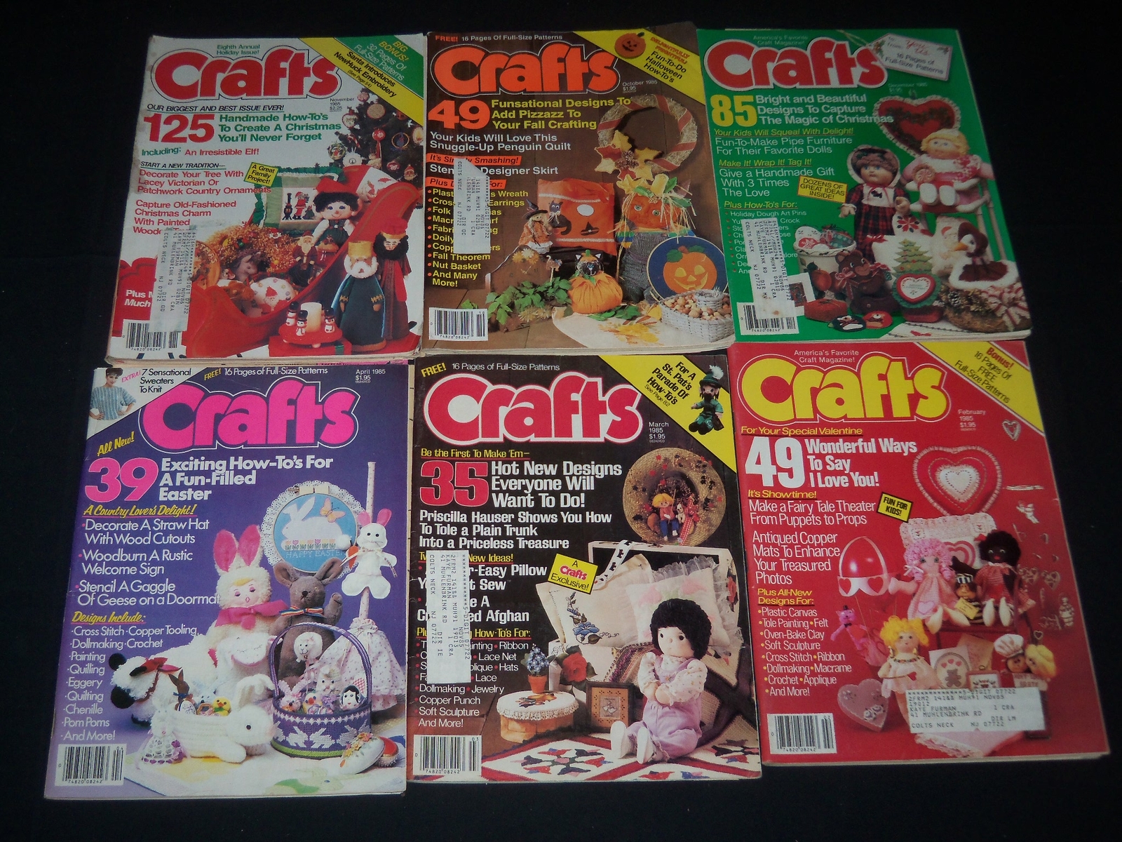 1980S-2000S CRAFTS MAGAZINE LOT OF 20 ISSUES - INCLUDES PATTERNS - PB ...