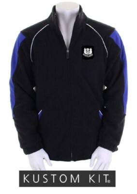 Scotland Flag Micro Fleece Full Zip Jacket Scottish Thistle Rugby KK95 ...
