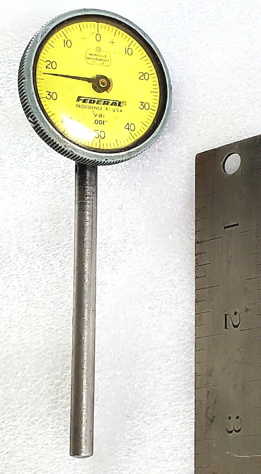 Federal V81 Dial Indicator Perpendicular Jeweled .001 Grad – USA NICE ...