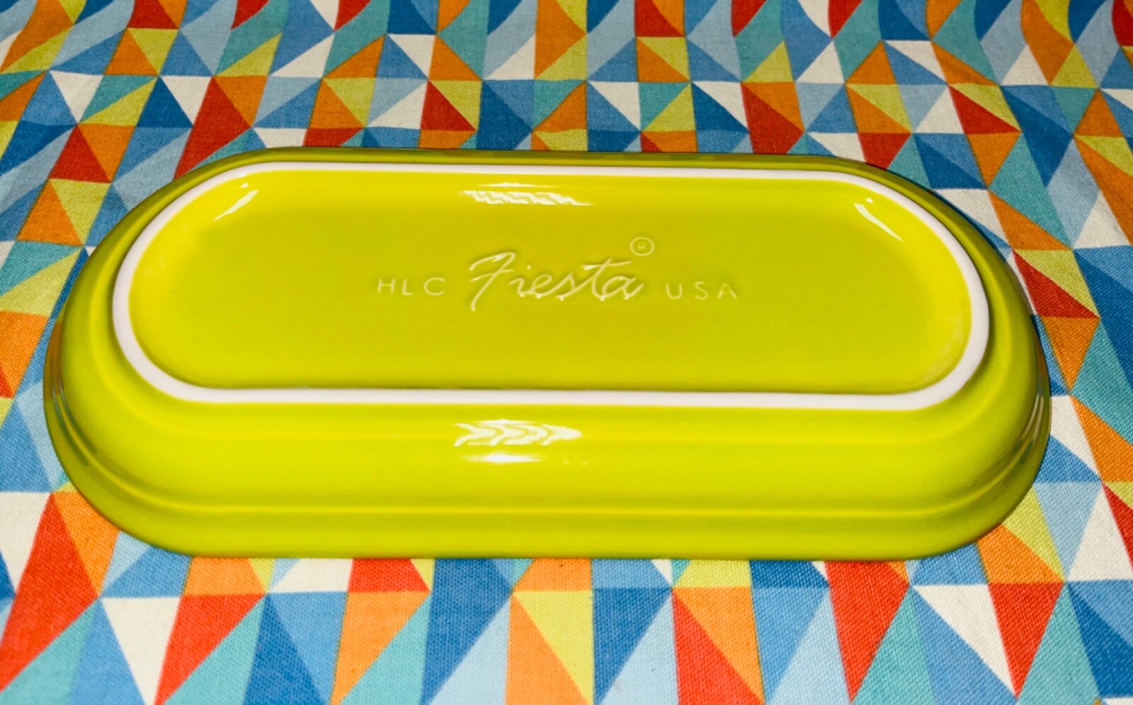 NEW Fiestaware Lemongrass Bread Tray Oval FIESTA 12” Oblong Serving ...