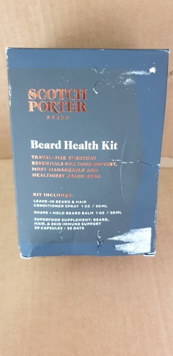 SCOTCH PORTER Brand Immunity Boost Beard Health Kit (BALM, 30 CAPSULES ...