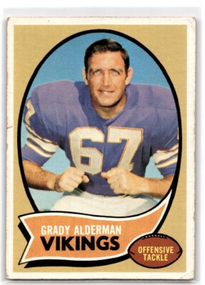 1970 Topps Grady Alderman Minnesota Vikings #108 | eBay