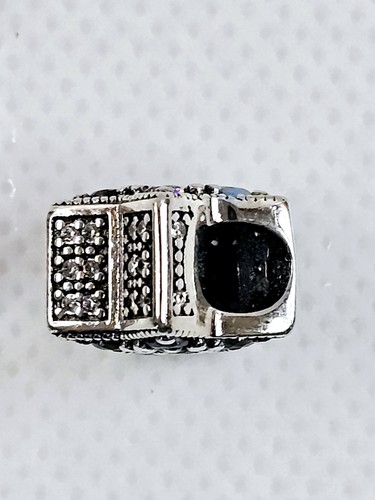 Pandora 925 Sterling Silver Bright Star Blue CZ Bead Charm 796379NSBMX ...