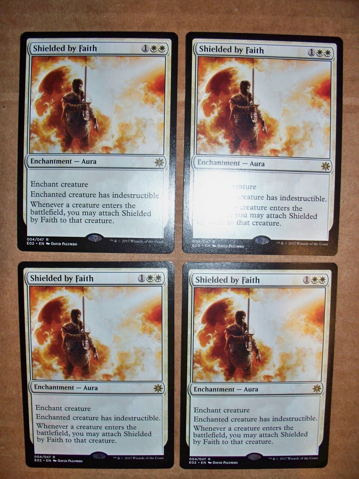 MTG Magic 4x Shielded By Faith Explorers of Ixalan NM/M | eBay