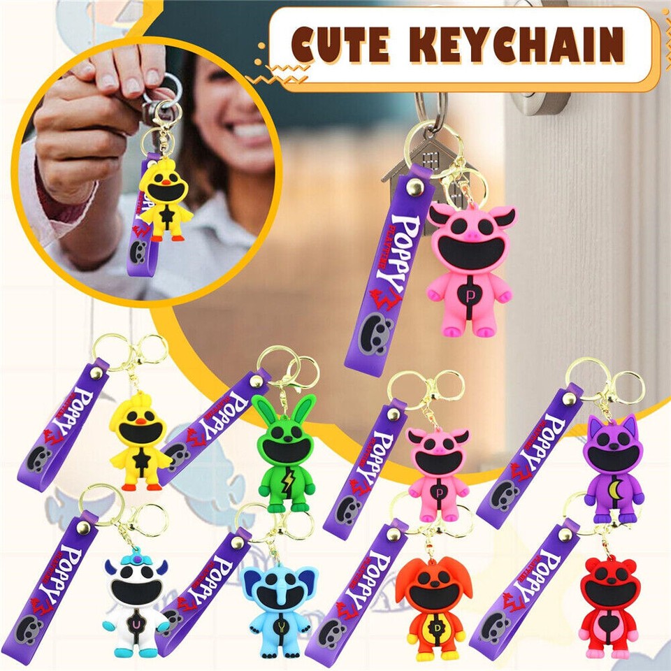 Game Poppy Playtime Smiling Critters Keyring Figure Figurines Keychain ...