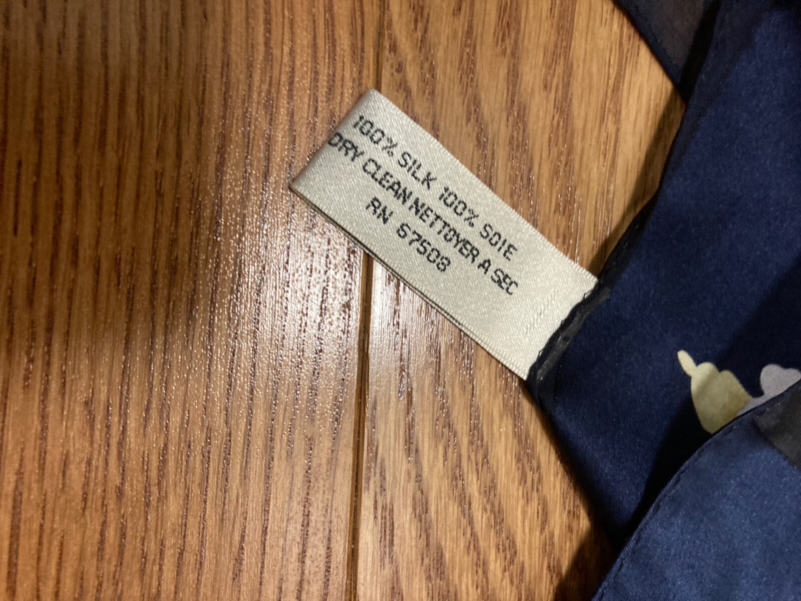 barrie pace silk scarf navy with flower | eBay