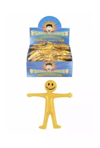 12 Stretchy Smiley Men Kids Party Loot Bag Filler Mini Stretch Toys ...