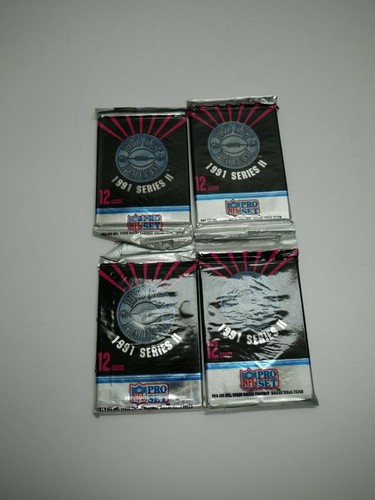 1991 Pro Set Platinum Football NFL Pack Series II 12 Cards ( Lot of 4 ...