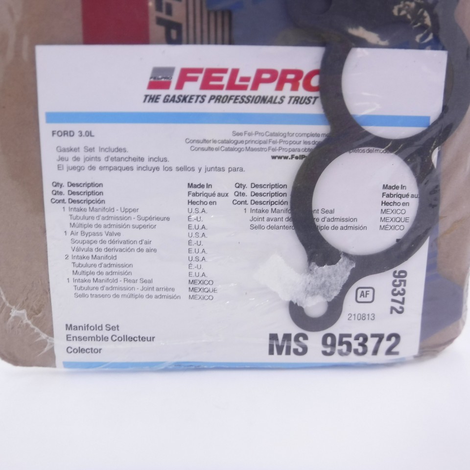 Fel-Pro Engine Intake Manifold Gasket MS95372 for 1995-2001 Ford Ranger ...