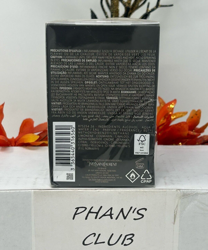 Yves Saint Laurent L'HOMME 3.3oz EDT Woody Floral Musk Perfume (Damage ...