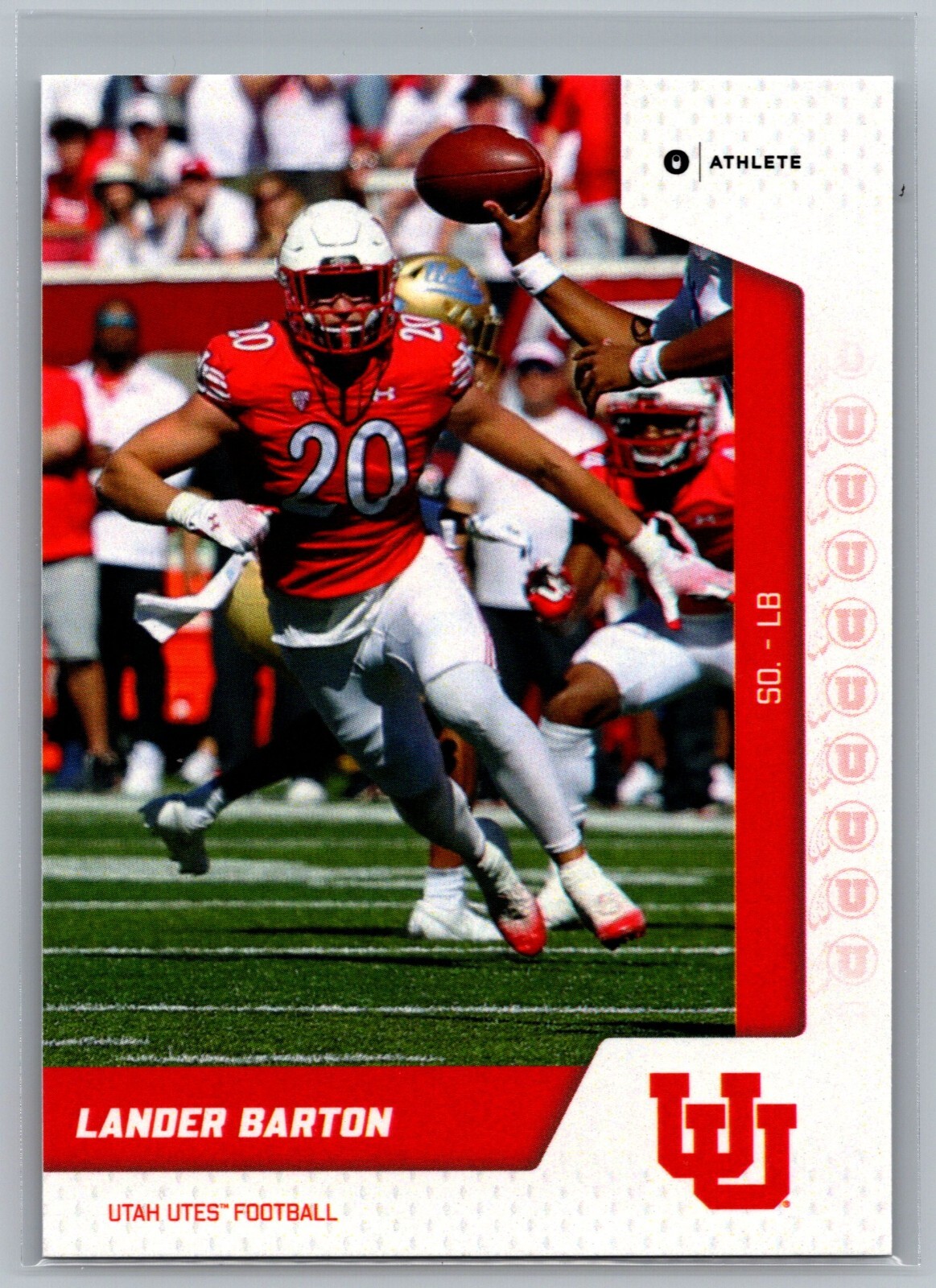 Lander Barton 2023 ONIT University of Utah Utes WHITE #72 Football Card ...
