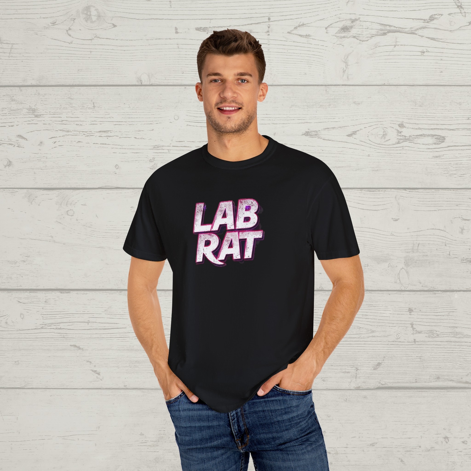 Comfort Colors Lab Rat Graphic T-Shirt, Fun Urban Streetwear Top | eBay