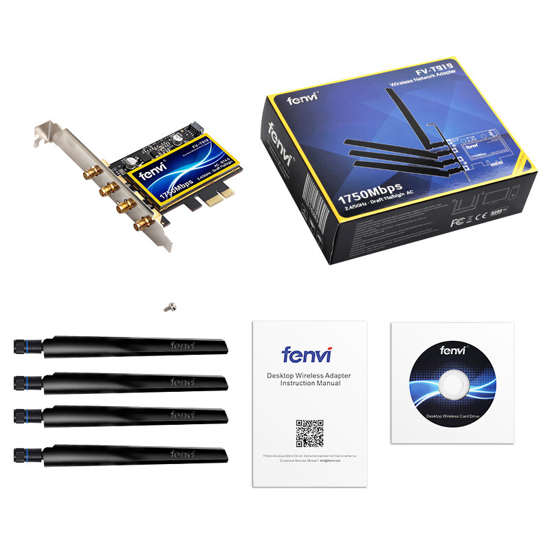 FV-T919 PCIE WiFi Adapter BCM94360CD WiFi Bluetooth Card for Hackintosh ...