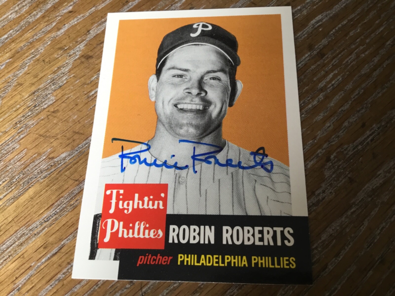 Autographed 1953 Topps reprints Robin Roberts. HOF. #E-1 | eBay
