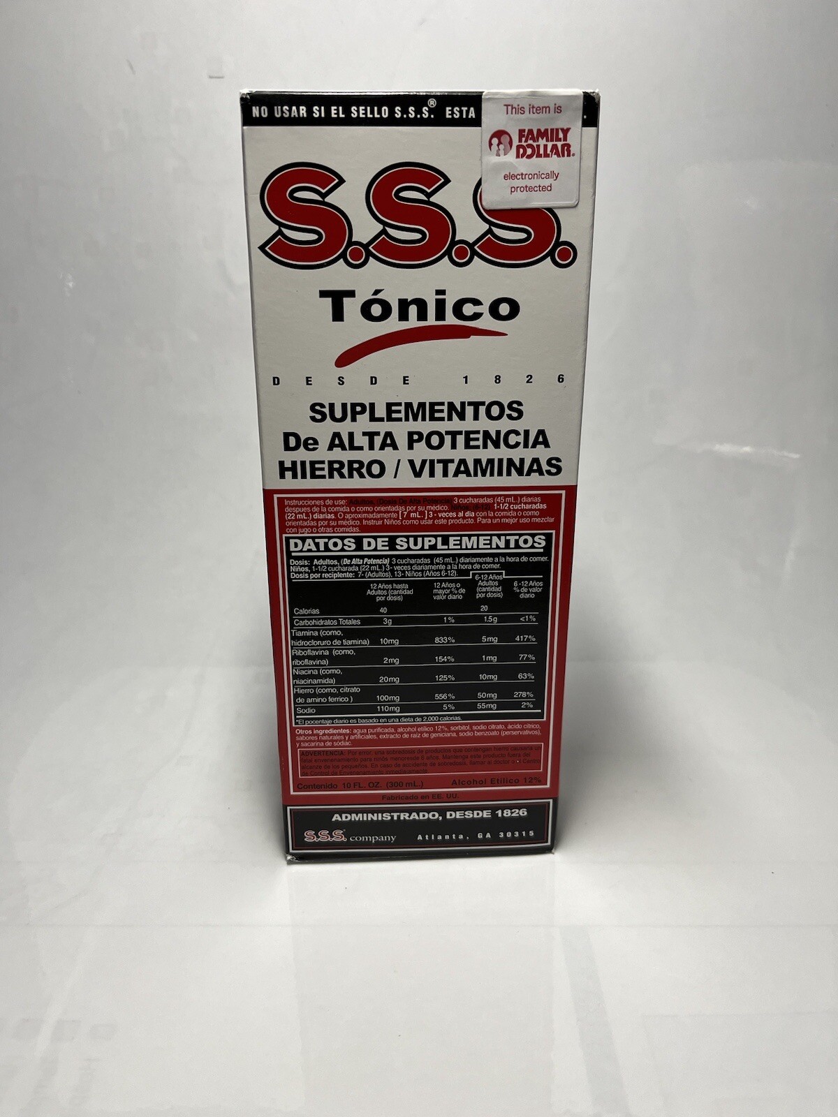S.S.S. Tonic B Complex Vitamin Liquid Supplement (20 Tablespoons) for ...