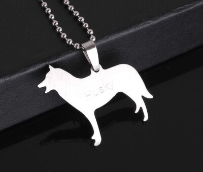 Stainless Steel Siberian Husky Huskies Sibe Chukcha Chuksha Dog Pendant ...