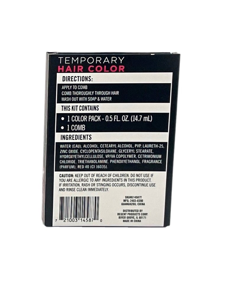 Temporary Hair Color Comb in Wash Out Pink Blue Violet Tintage Dye ...