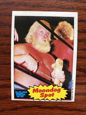 1985 Topps WWF Pro Wrestling Stars 19 Moondog Spot Rookie Nice Card! | eBay