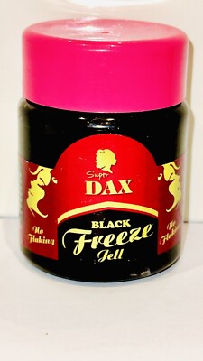 Dax Black Super Freeze Gel 100g Firm Hold For Jell Up Hairstyle Non ...