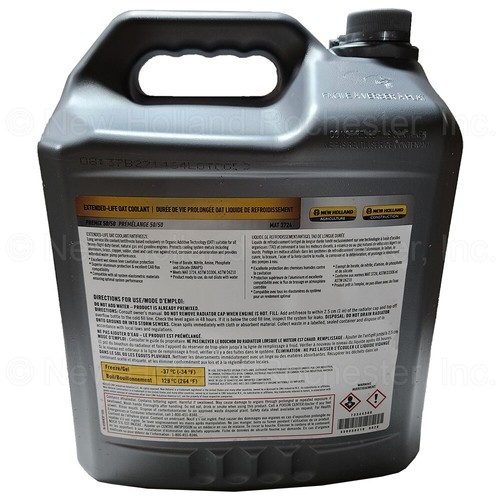 New Holland 2.5 Gal Extended Life OAT Coolant / Antifreeze - Premix 50/ ...