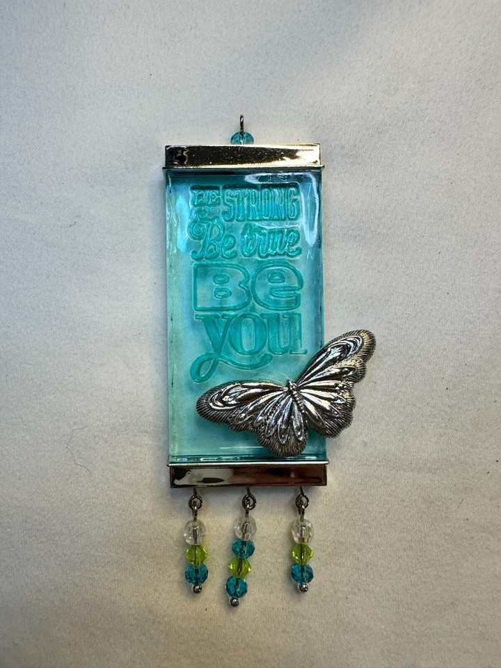 YOU'RE AMAZING GIRL 2014 Hallmark Keepsake Blue Ornament Butterfly FREE ...