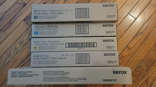 OEM Xerox Toner Set 006R01742 006R01743 006R01744 006R01745 008R08101 ...