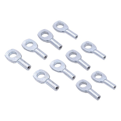 10 Pieces Steel Wire Rope Eyelets Attachments Terminals for 2mm Wire ...