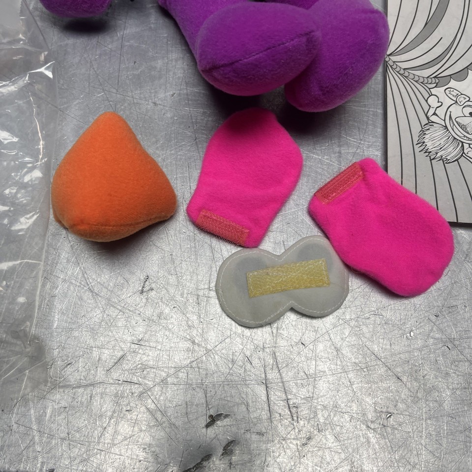 Jim Henson Muppet Workshop Plush Puppet N Parts 16" Purple Blue 1993 ...